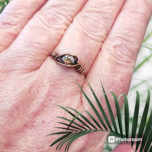 Hand Crafted | Jewelry | Artisan Dainty Wire Wrap Firefly Petroleum ...